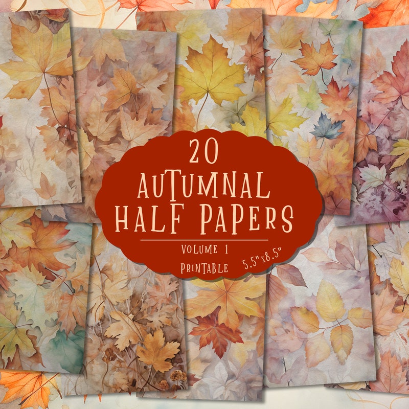 Fall Scrapbook Paper - Etsy