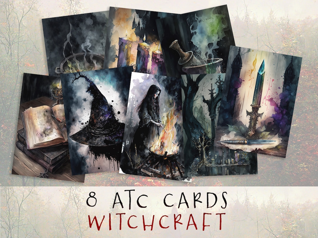 Wicca Journal Printable Cards, Wiccan Grimoire Pages, Witch Ephemera ...