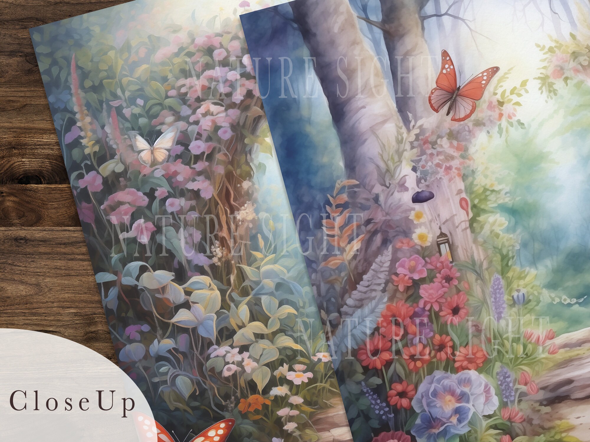 Fairy Tale Digital Paper: Enchanted Forest Backgrounds (12x12, Digital ...