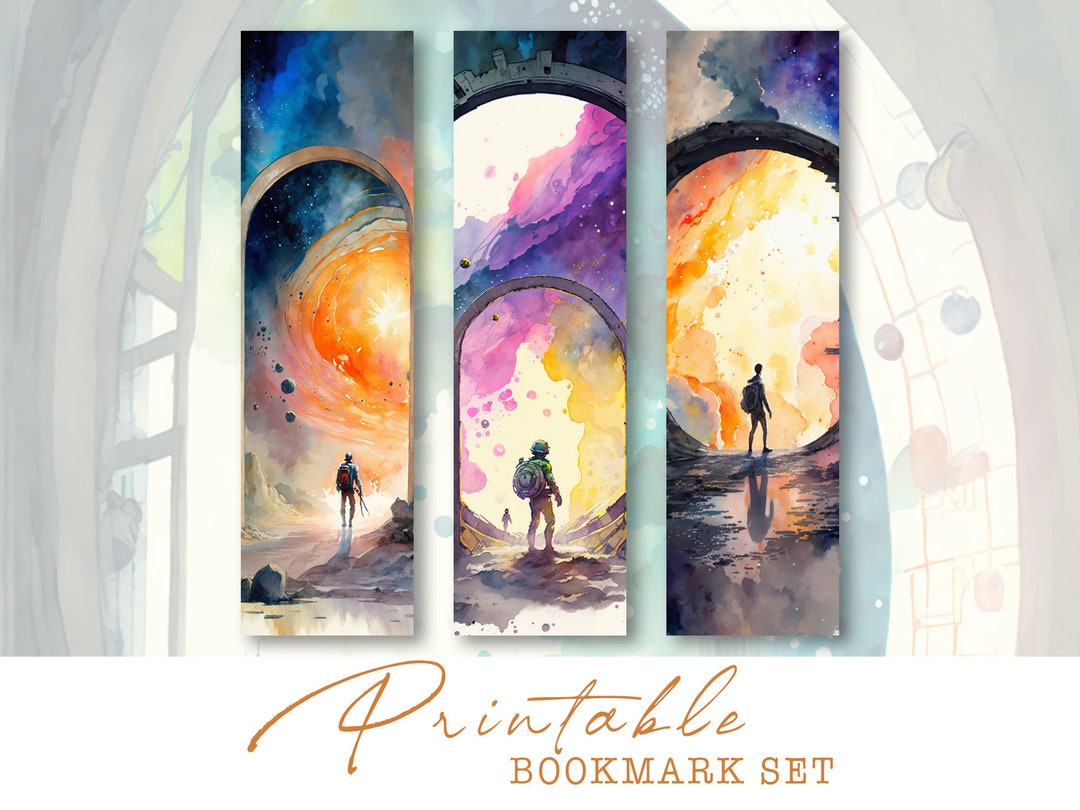 Sci Fi Printable Bookmarks, Cyberpunk Ephemera, Junk Journal Pages ...