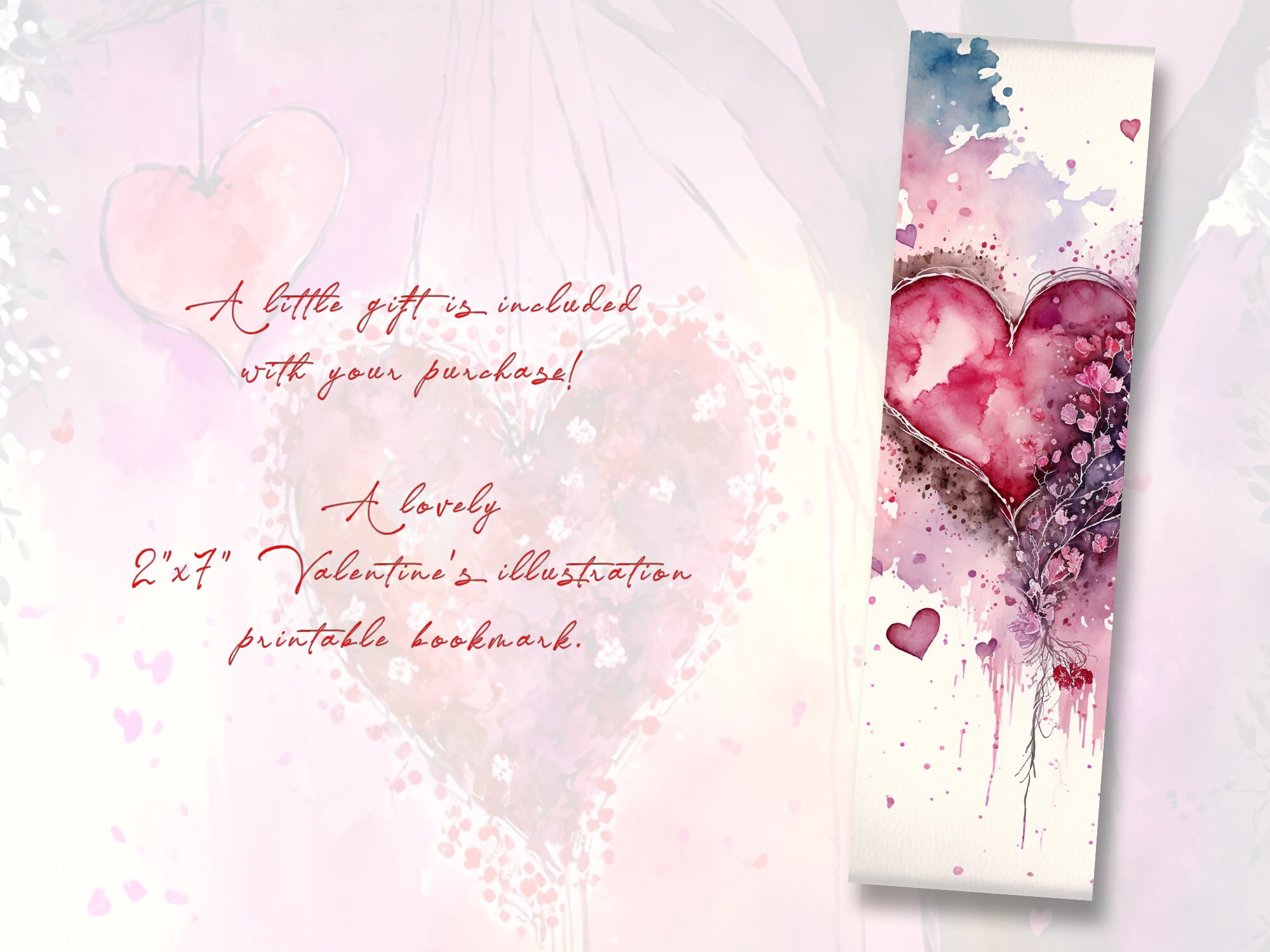 Valentines Day Printable Bookmarks Love Bookmarks Set Junk - Etsy