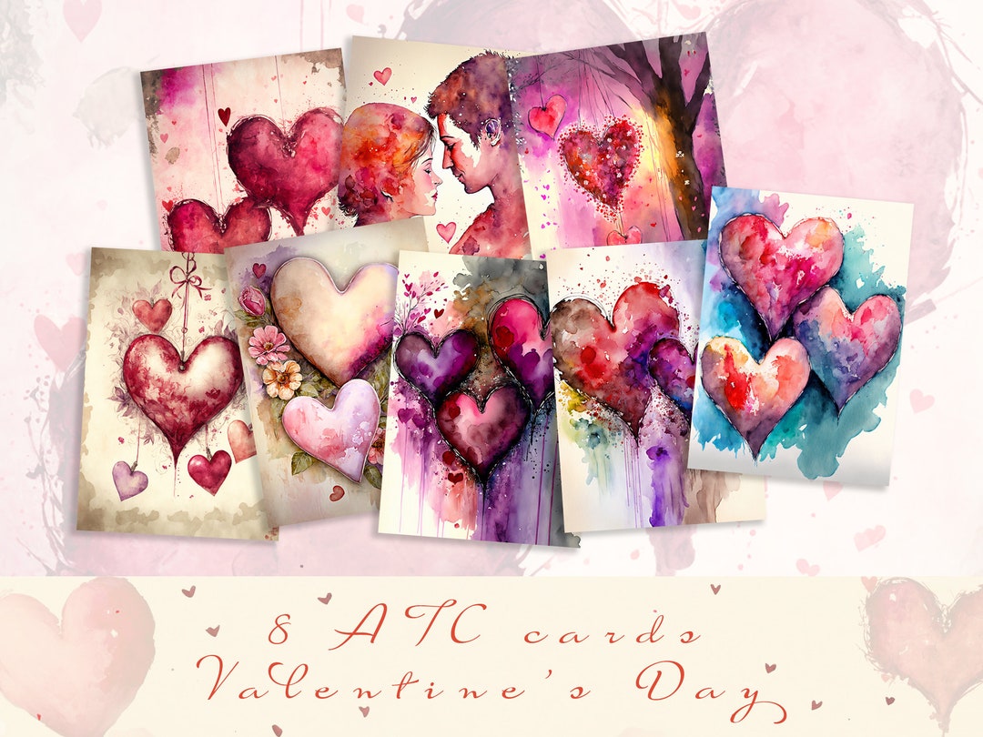 Valentines Junk Journal, Love Greeting Cards, Hearts Ephemera, Couple ...