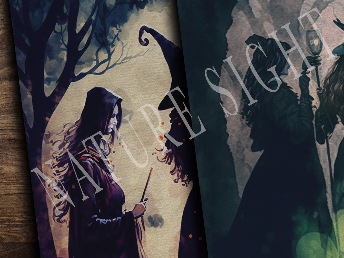 Witch Scrapbook Paper, Gothic Junk Journal, Bos Printable Pages ...