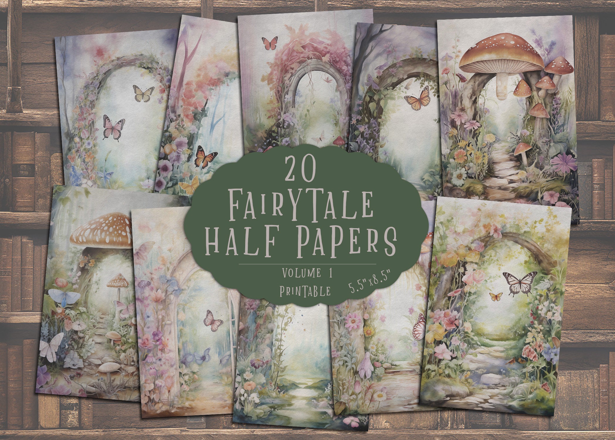 Fairytale Journal Half Papers Magic Portals Half Pages Fairy - Etsy