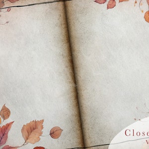 Autumnal Leaves Scrapbooking, Autumn Junk Journal, Fall Printable Pages ...