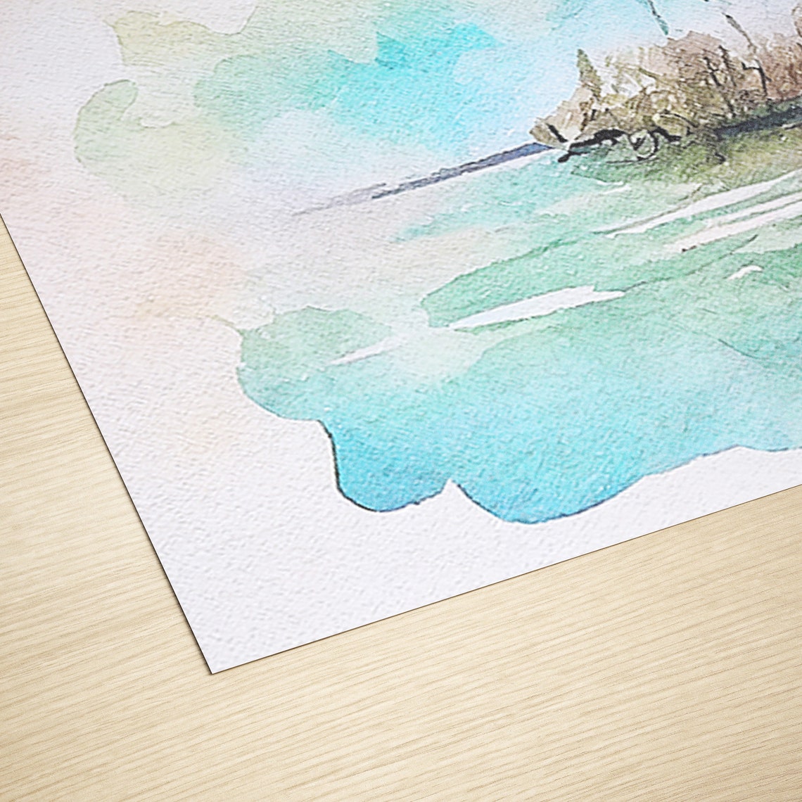 Willow Tree Watercolor Print Boho Wall Decor Weeping Willow - Etsy