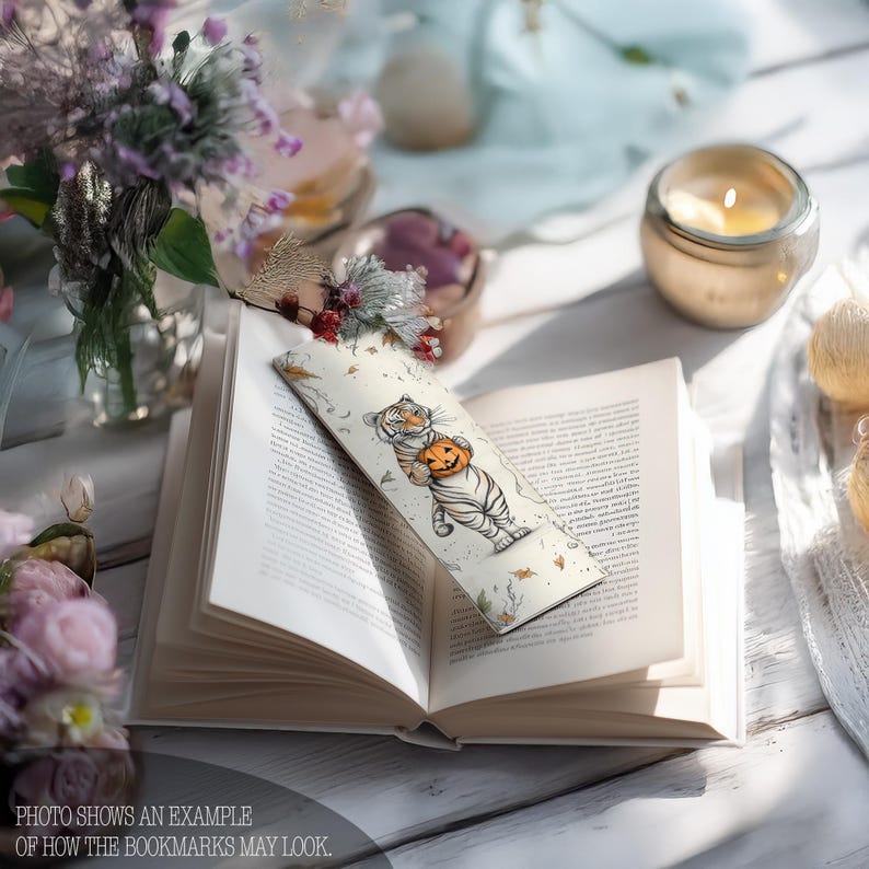 Printable Halloween Bookmarks: Spooky Animal Tags and Pumpkin Set ...