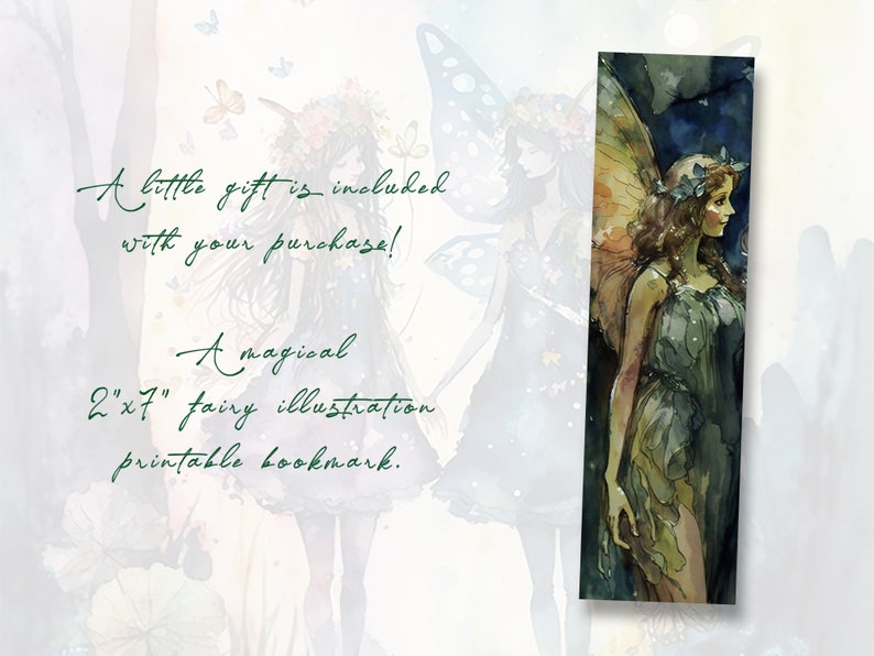 Fairy Digital Bookmarks Magic Printable Bookmarks Fairies - Etsy