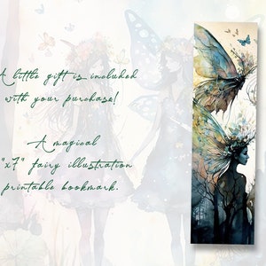 Magical Fairies Printable Bookmarks, Fantasy Ephemera, Mystical ...