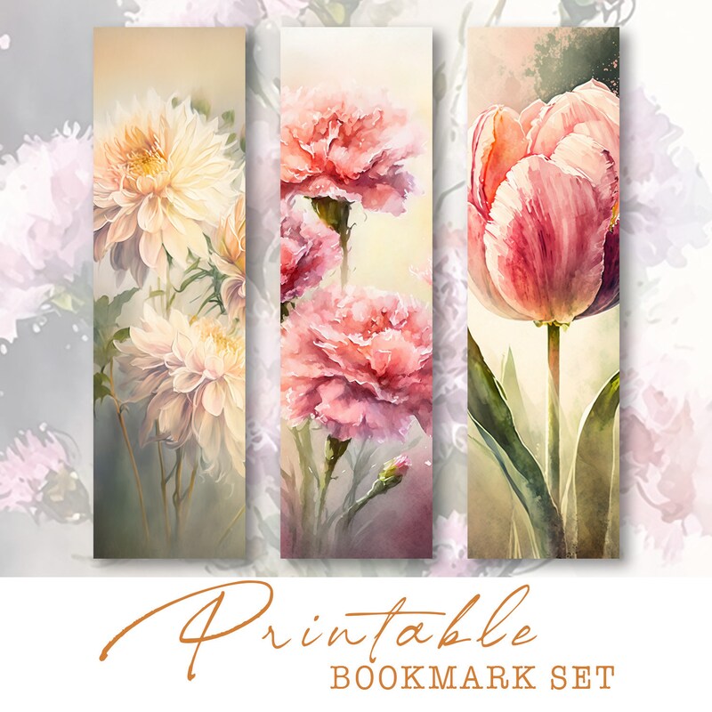 Printable Bookmarks - Etsy