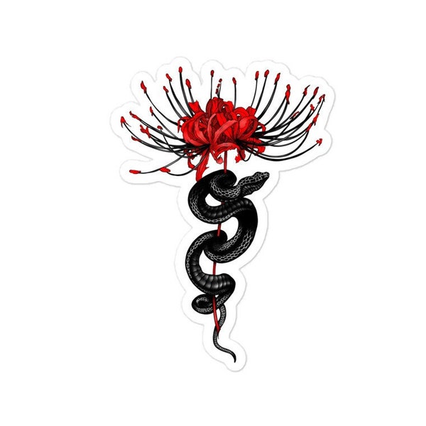 Spider Lily Sticker - Etsy