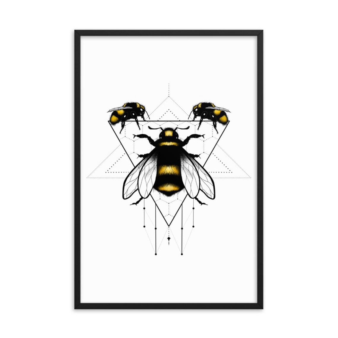 Bee Art Print Bee Decor Printable Wall Art Instant Download Bee Artwork ...