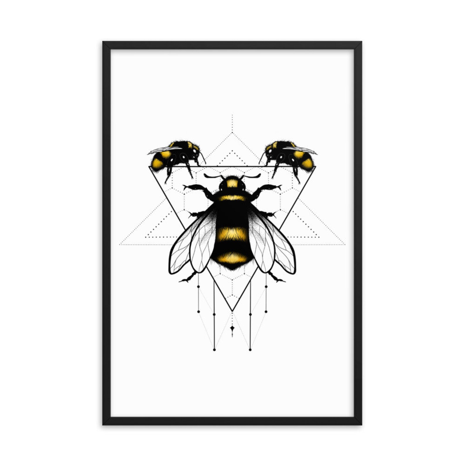 Bee Art Print Bee Decor Printable Wall Art Instant Download Bee Artwork ...