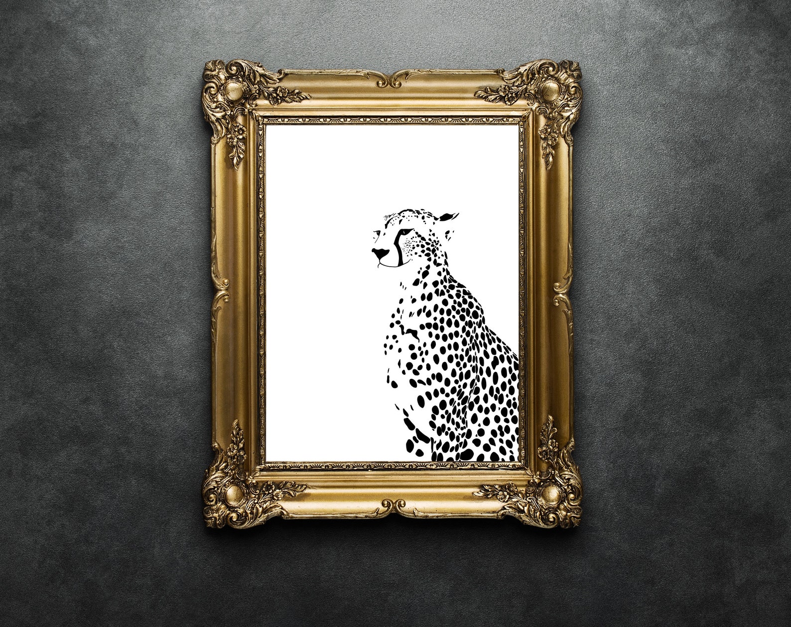 Cheetah Print Cheetah Illustration Animal Print Cheetah - Etsy