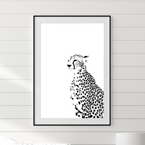 Cheetah Print - Cheetah Illustration - Animal Print - Cheetah Wall Art ...