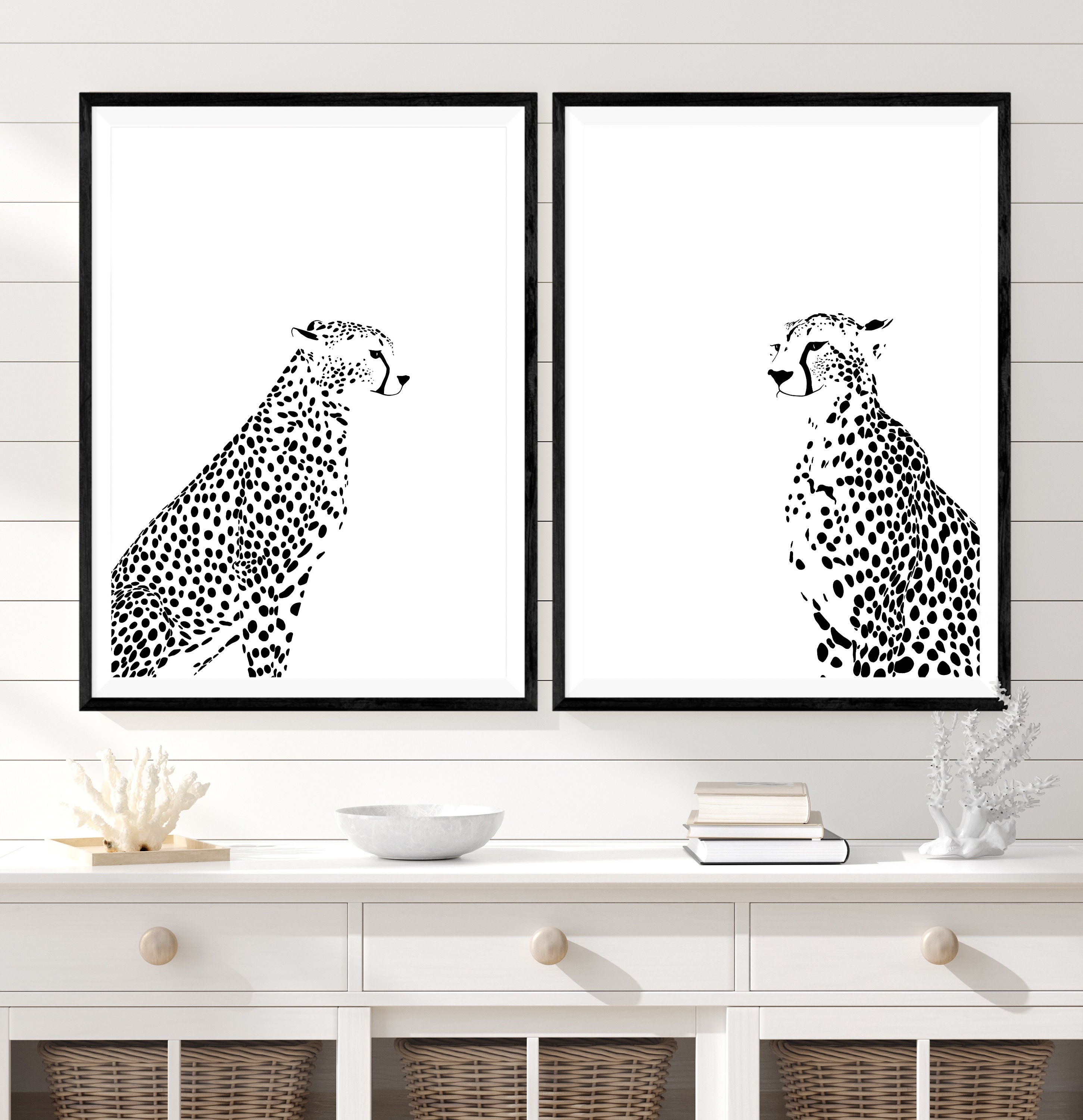 Cheetah Print Cheetah illustration Animal Print Cheetah | Etsy