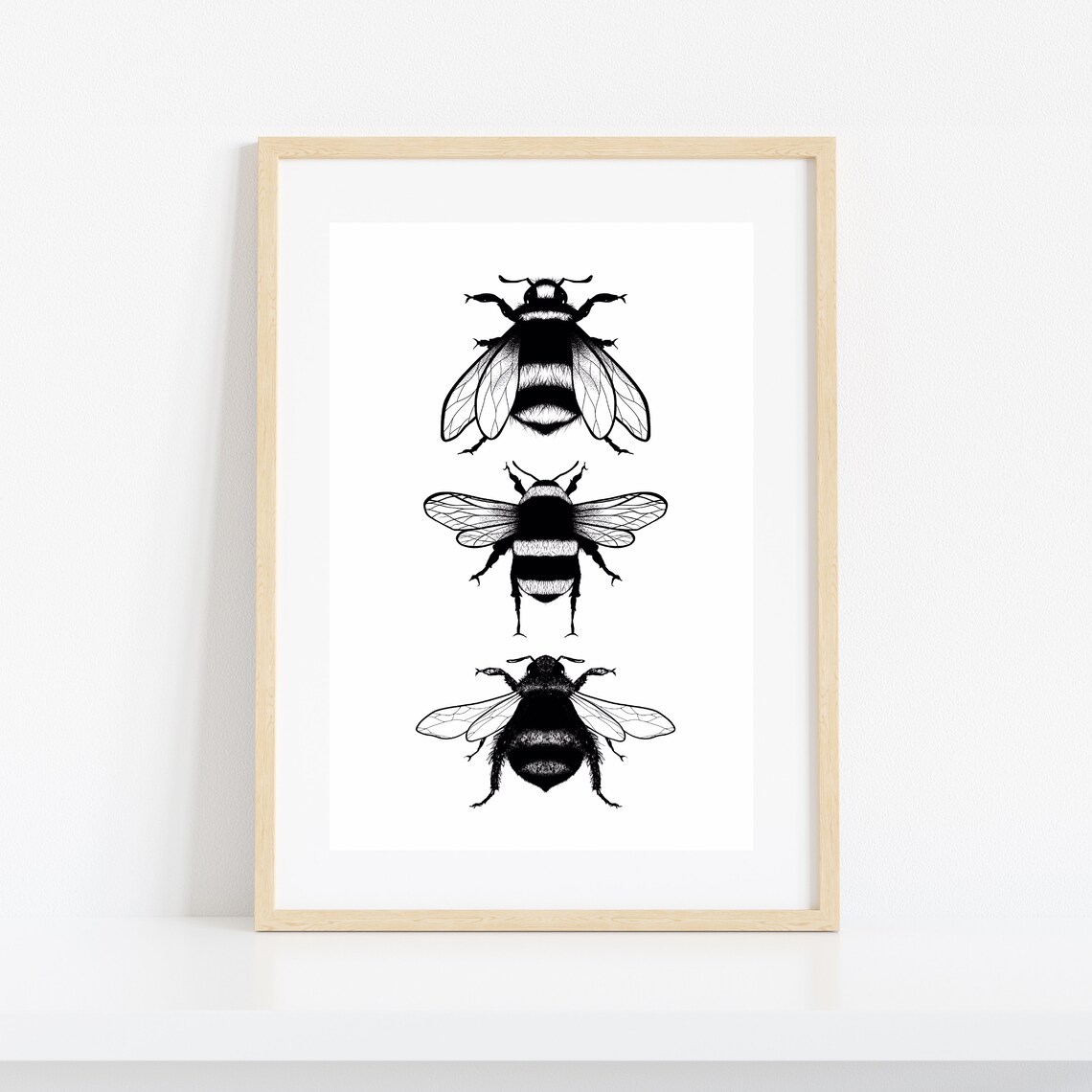 Bee Art Print Bee Decor Printable Wall Art Instant Download Bee Artwork ...