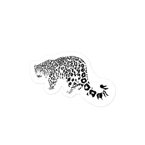 Snow Leopard Sticker Leopard Sticker Cat Sticker Wild | Etsy