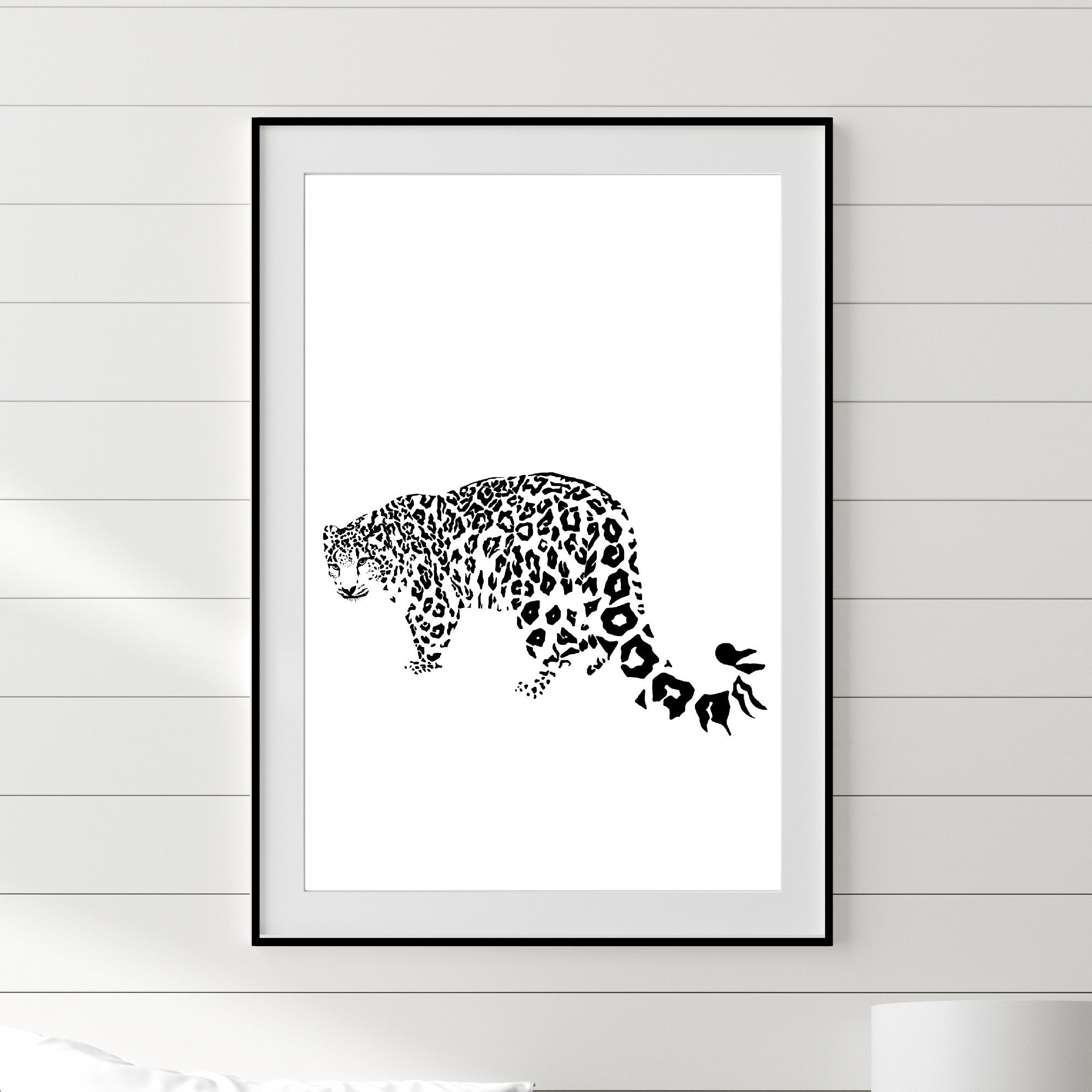 Snow Leopard Art Print Cat Art Print Printable Wall Art Instant ...