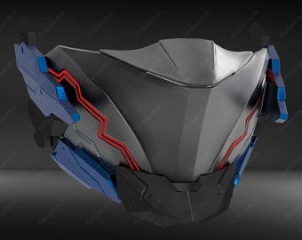 3D Model of Cyborg Mask V3 for 3dprint - Etsy