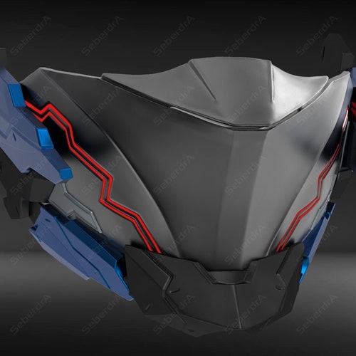 3D Model of Cyborg Mask V2 for 3dprint - Etsy