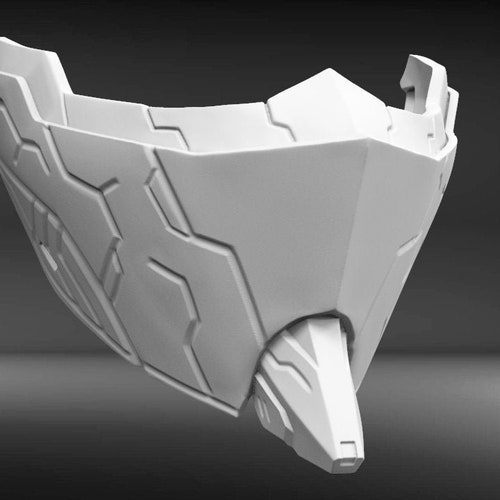 3d Model Mecha Mask V4 For 3dprint Etsy