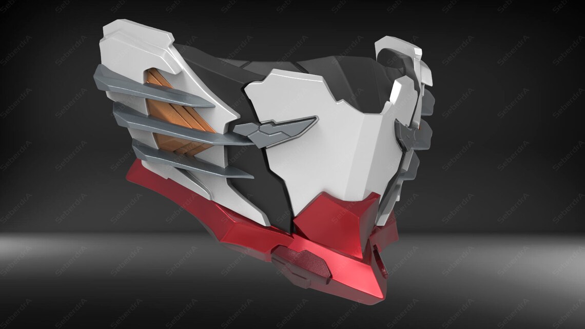 3D Model of New Rex Mecha Mask for 3dprint | Etsy