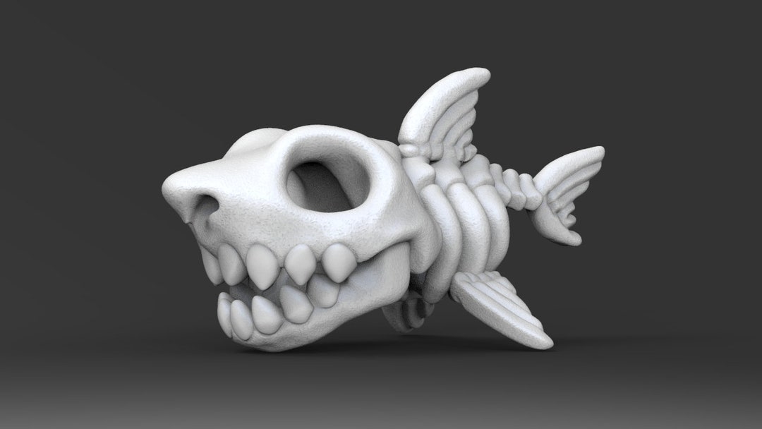 Cute Shark Skeleton 3D Model, STL File (for 3D Print) - Etsy