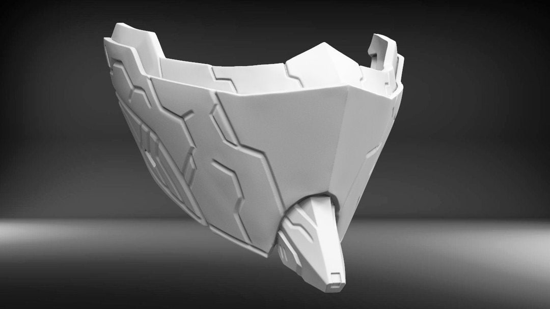 3D Model of Mecha Mask V2 for 3dprint - Etsy
