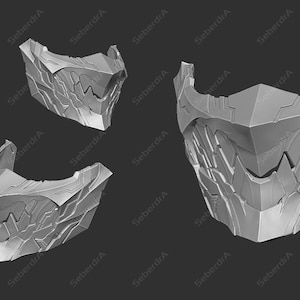 3D Model of Unit01 Mecha Mask STL for 3dprint - Etsy