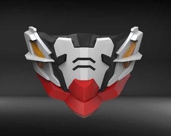 3D Model of Cyborg Mask V3 for 3dprint - Etsy