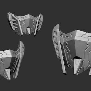 3D Model Mecha Mask V4 for 3dprint - Etsy
