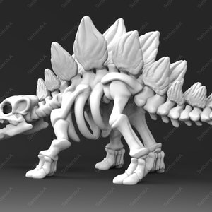 3D Model of Stegosaurus Skeleton STL for 3D Print - Etsy