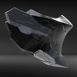 3D Model of Cyborg Mask V2 for 3dprint - Etsy