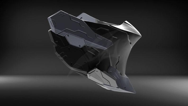 3D Model of Cyborg Mask V2 for 3dprint - Etsy