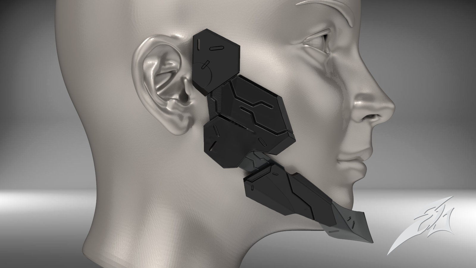 3D Model of Cyborg Jaws for 3dprint - Etsy