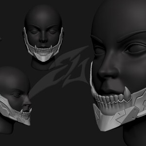 3D Model of Cyborg Jaws V3 - Etsy