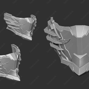 3D Model of New Rex Mecha Mask for 3dprint - Etsy