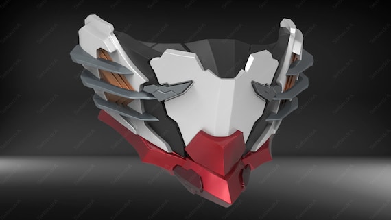 3D Model of New Rex Mecha Mask for 3dprint - Etsy