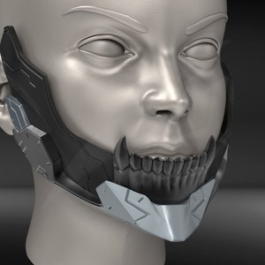 3D Model of Cyborg Jaws V3 - Etsy