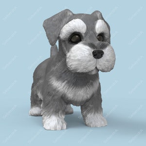 Schnauzer Puppy 3D Model STL for 3D Printing - Etsy