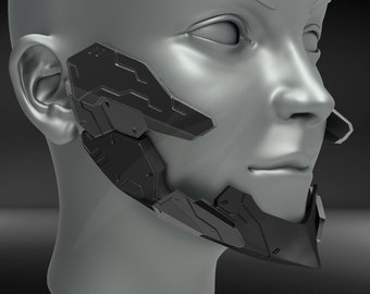 3D Model of Cyborg Mask V3 for 3dprint - Etsy