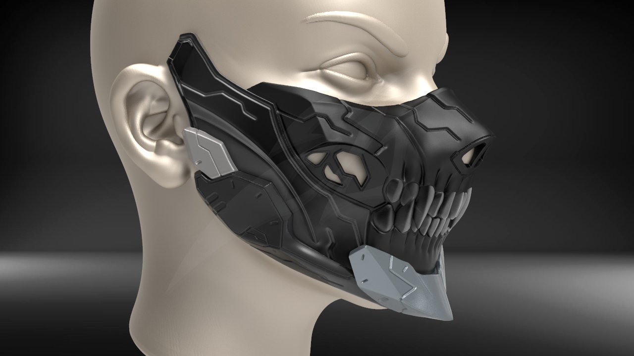 3D Model of Cyborg Mask V3 for 3dprint - Etsy UK