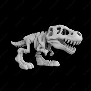3D Model of T-REX Skeleton STL for 3D Print - Etsy