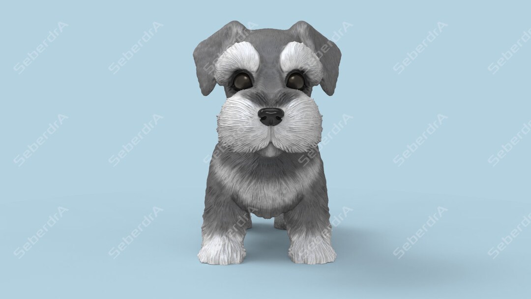 Schnauzer Puppy 3D Model STL for 3D Printing - Etsy