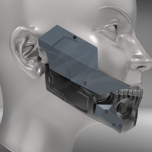 3D Model of Cyborg Jaws V4 - Etsy