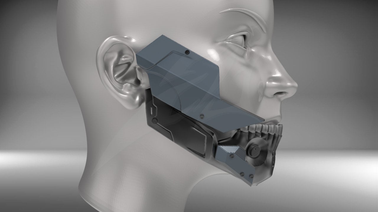 3D Model of Cyborg Jaws V4 - Etsy