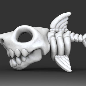 Cute Shark Skeleton 3D Model, STL File (for 3D Print) - Etsy