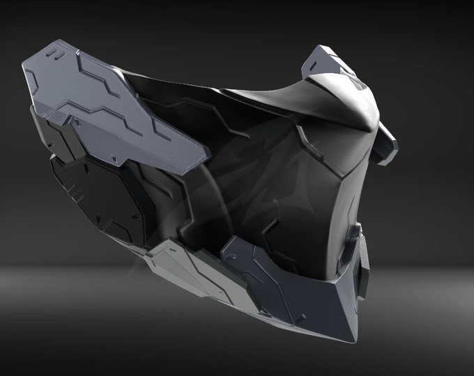 3D Model of Cyborg Mask V2 for 3dprint - Etsy