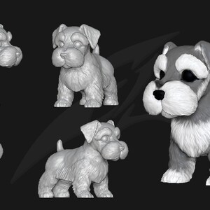 Schnauzer Puppy 3D Model STL for 3D Printing - Etsy